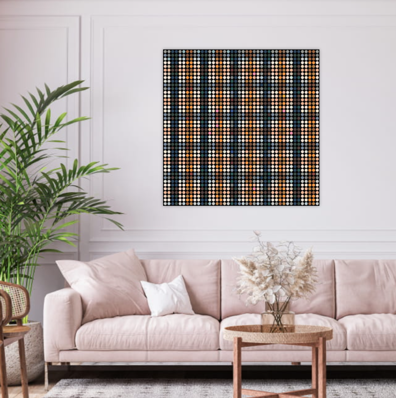 Perceptual Consciousness – abstract dot painting by Dimitri Likissas